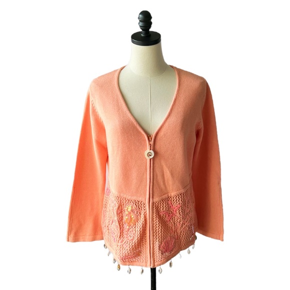 Storybook Knits | Sweaters | Storybook Knits Summer Sea Shell Zip ...